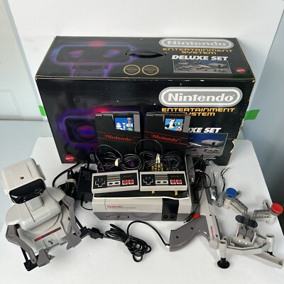 Nintendo Console - NES - Deluxe Set Rob the Robot - ALMOST Complete CIB ...