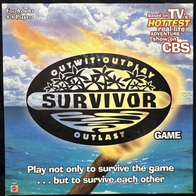 SURVIVOR Board Game Outwit Outplay Outlast TV Show CBS Mattel ...
