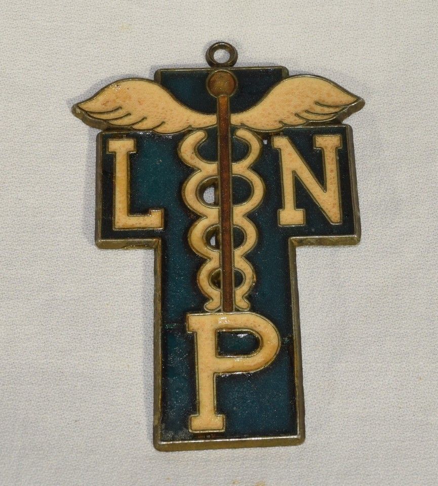 Vintage LPN (Licensed Practical Nurse) hanging Emblem Similar to ...