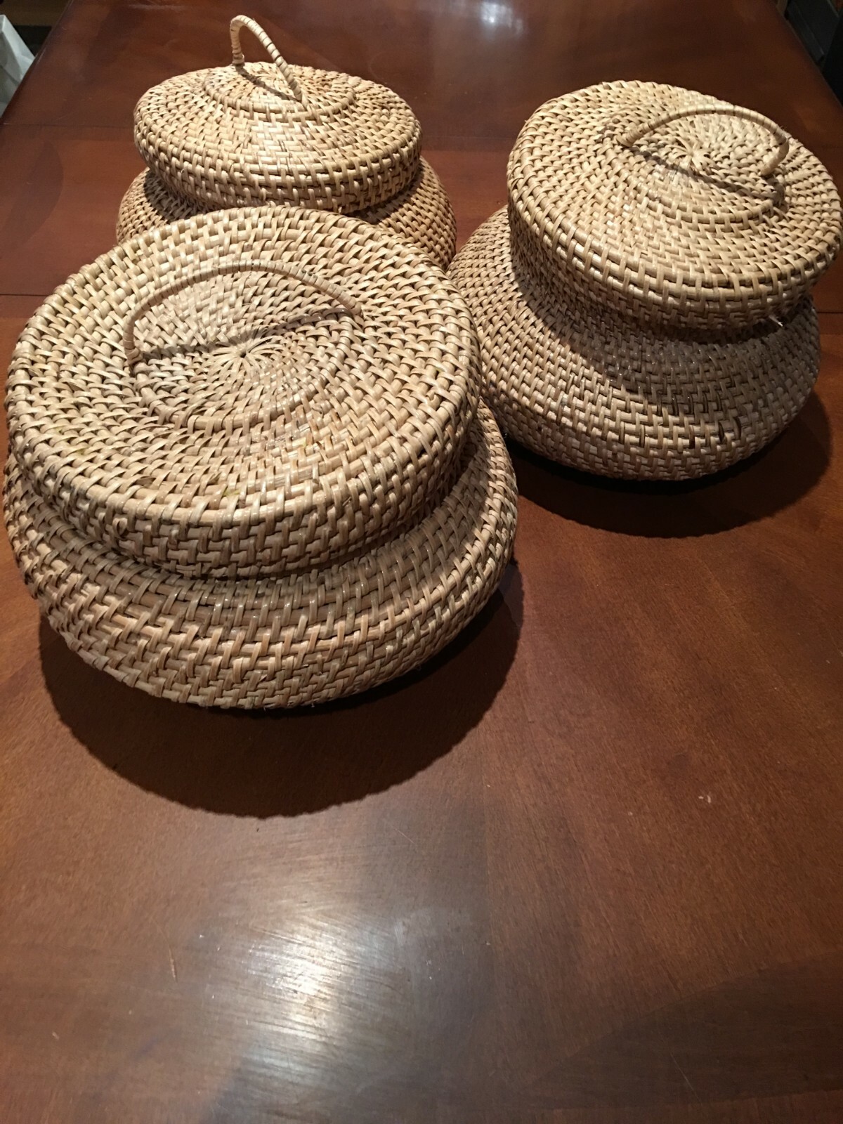 Hand Woven Ratten Straw Pot for serve foods or storage or home ...