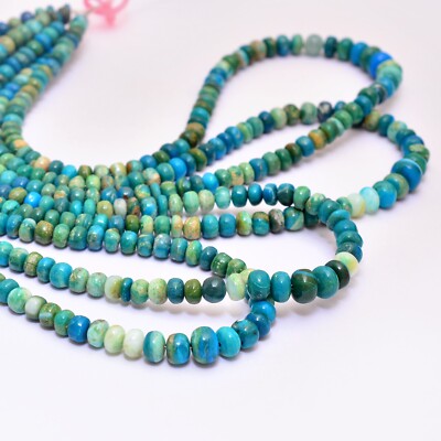 Natural Peruvian Opalina Gemstone 5mm-7mm Smooth Rondelle Beads ...