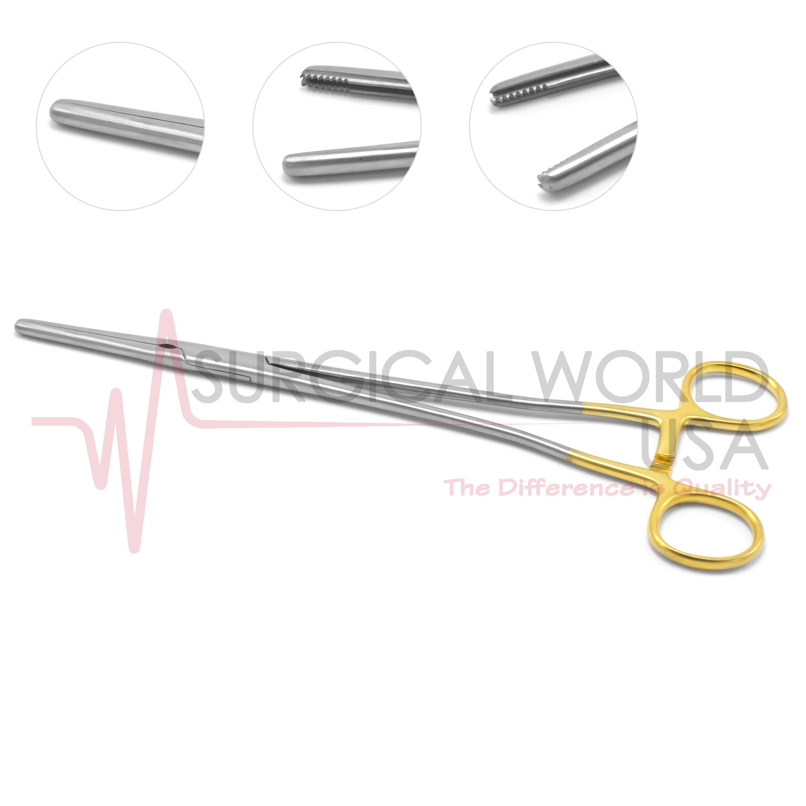 Zeppelin Hysterectomy Clamps Straight Zed Clamp ATRAUMATIC Teeth ...