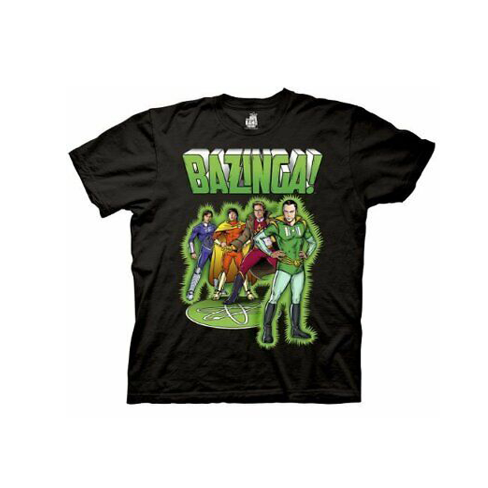 Adult Unisex Big Bang Theory TV Show Sheldon Superhero Bazinga Comic T-shirt | eBay