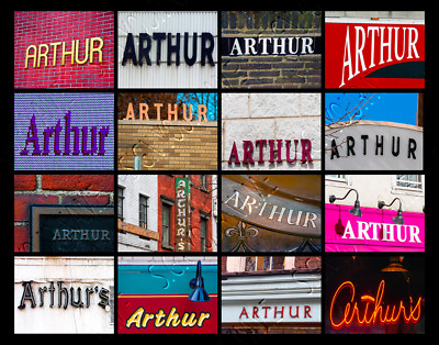 ARTHUR Name Poster featuring photos of actual signs | eBay