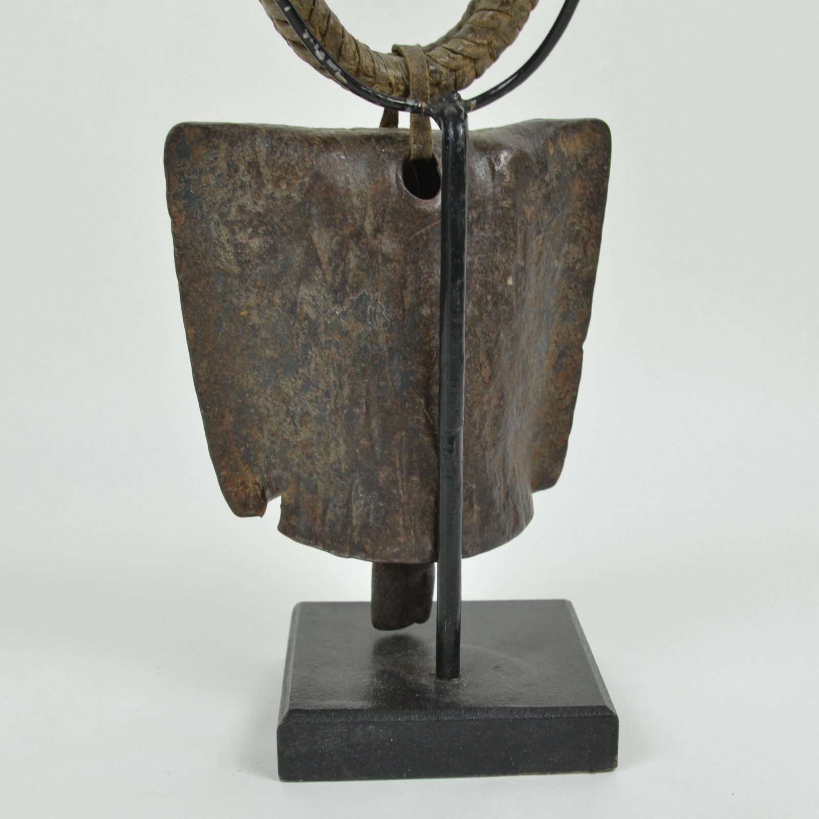 African MAASAI Braided Leather & Iron Cowbell Cow Bell | eBay