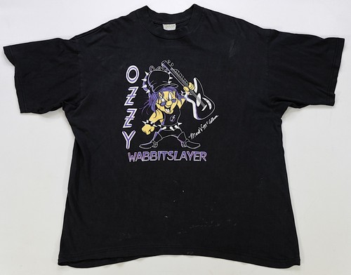Rare Vintage Elmer Fudd Ozzy Osbourne Wabbitslayer T … - Gem
