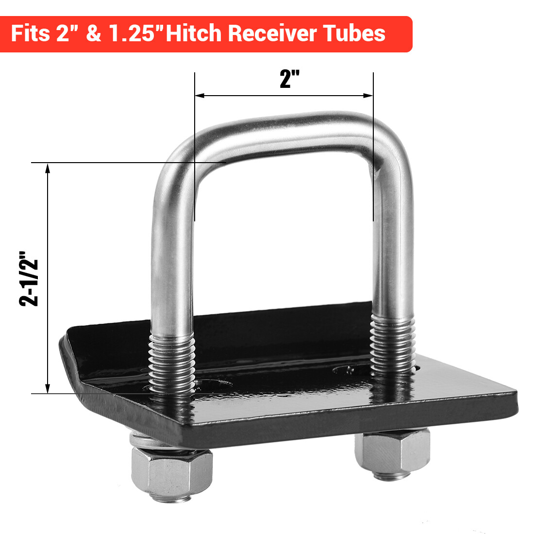 Hitch Tightener Anti Rattle Stabilizer Stainless Steel Heavy Duty Tow ...
