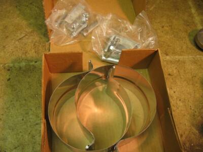 2 Torctite 304SS 5" Exhaust Clamps Stainless Steel Band Clamps 562 ...