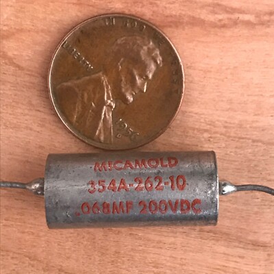 VITAMIN Q TYPE CAPACITOR ~ 0.068uF/200V ~ MICAMOLD ~ PIO ~ GUITAR TONE ...