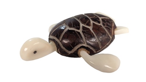 1 x Fair Trade Ecuador Tagua Carving Vegan Ivory SEA TURTLE | eBay