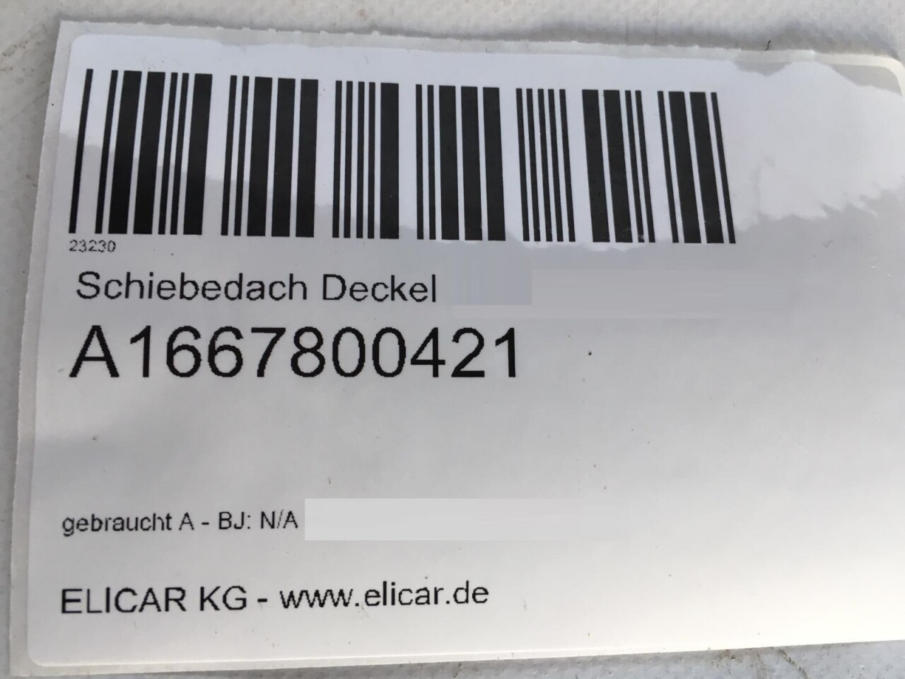 Original Mercedes Schiebedach Deckel PANORAMA GLS X166 A1667800421 ...