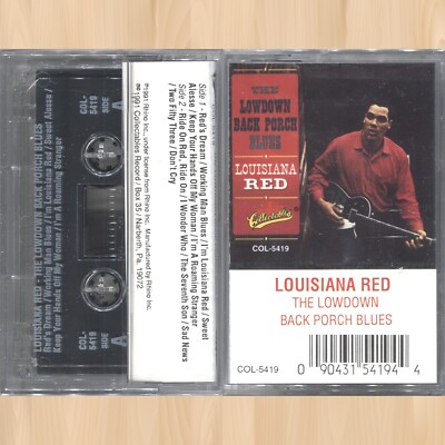 LOUISIANA RED The Lowdown Back Porch Blues CASSETTE TAPE Red's Dream ...