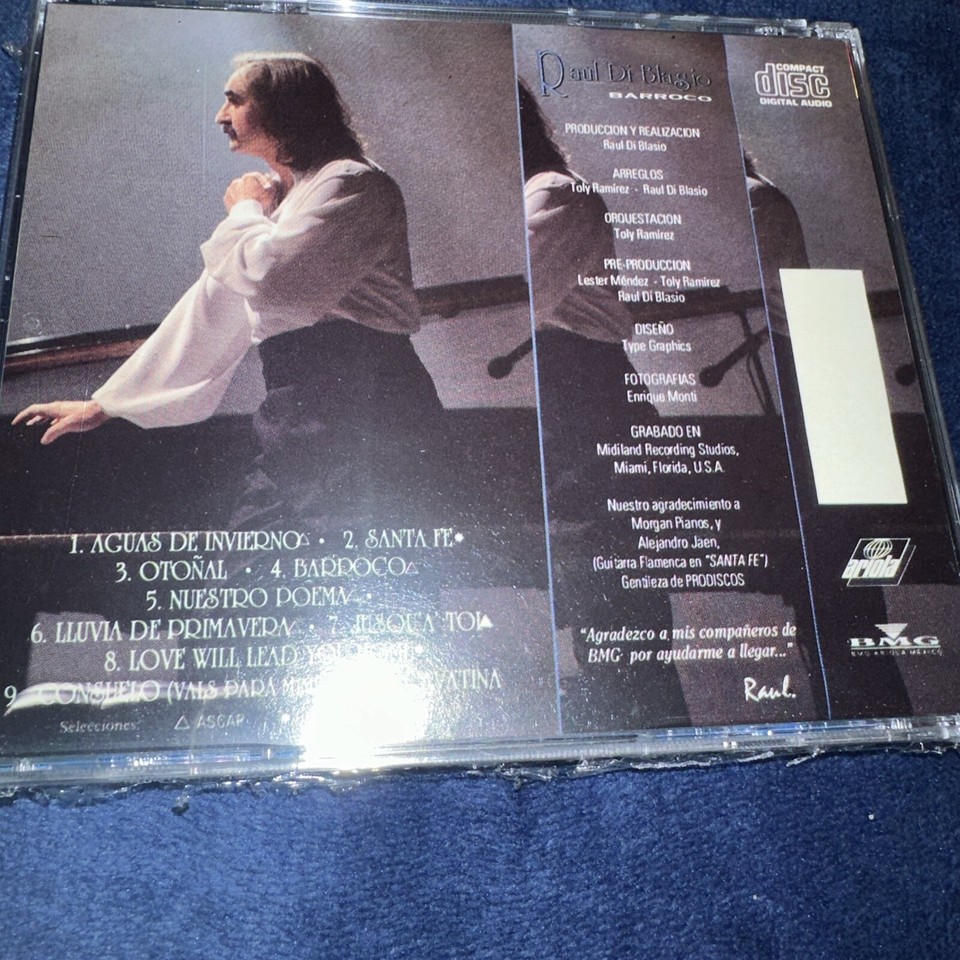 Barroco by Raúl Di Blasio (CD, Apr-1991, Ariola International) 78635320527| eBay
