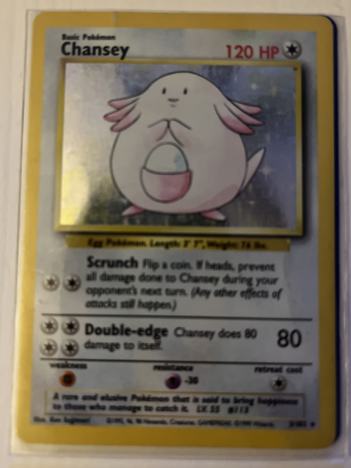 Pokémon TCG Chansey Base Set 3/102 Holo Unlimited Holo Rare | eBay