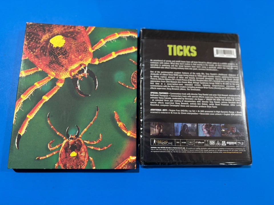 TICKS Vinegar Syndrome 4K Ultra HD + blu ray W/SLIPCOVER NEW SEALED | eBay