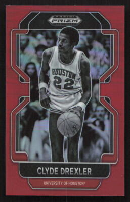 2022 Panini Prizm Draft Picks Clyde Drexler Red #/299 #9 Card | eBay