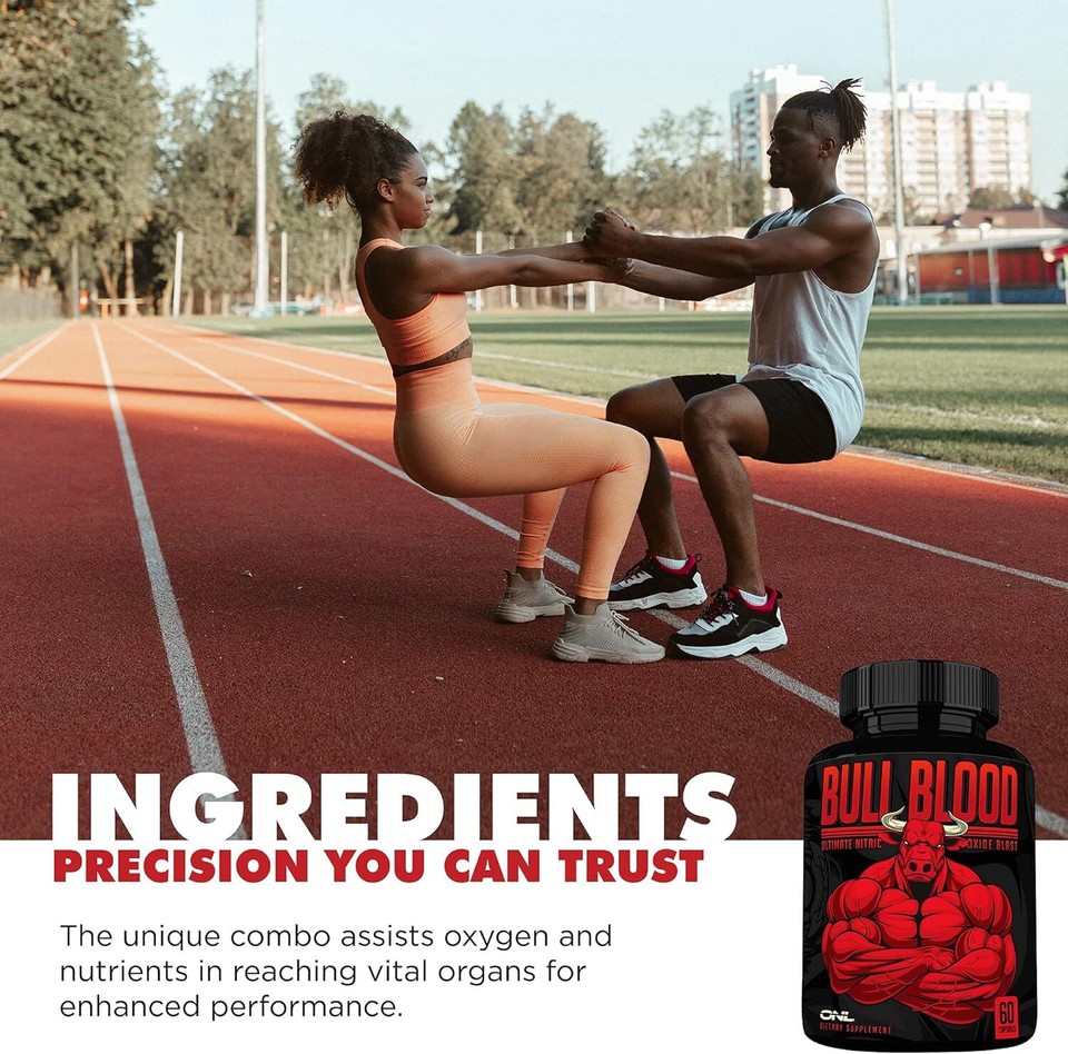 Bull Blood Nitric Oxide Supplement for Men - Nitrous Oxide Booster 60 Caps | eBay