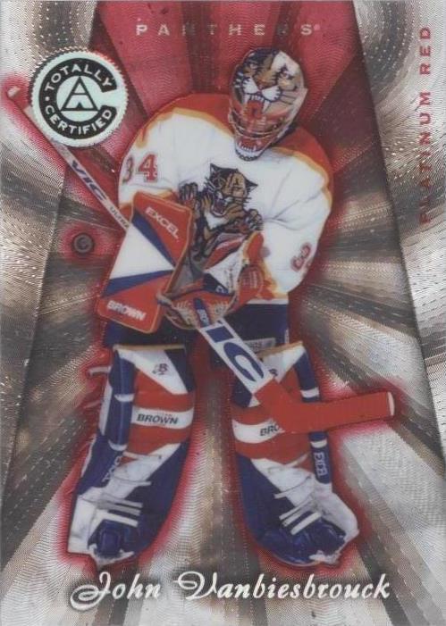 1997-98 Pinnacle Totally Certified - John Vanbiesbrouck #6 Platinum Red ...