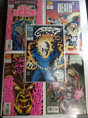 Marvel Comics Ghost Rider Comic Book Lot (5) THE ORIGINAL GHOST RIDER ...