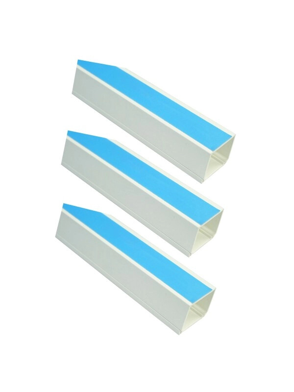 Electrical Cable Trunking PVC Wire Plastic Cover White Mini Trunk Self ...