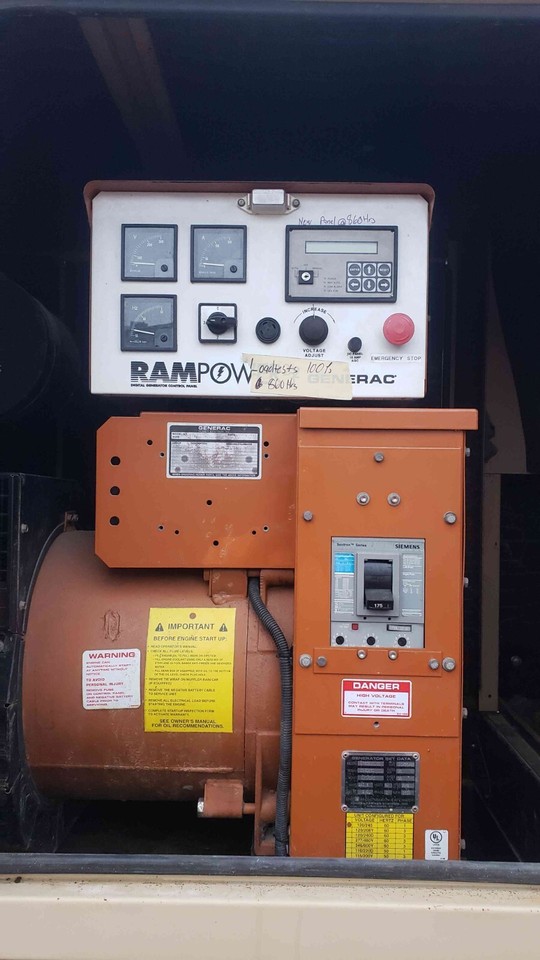 35KW GENERAC Diesel Generator 120/240 1PH 860Hrs. TESTED (SKU: 104501 ...