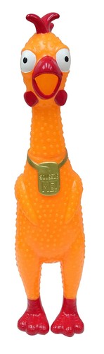 Animolds Squeeze Me Rubber Chicken Toy | Screaming Rubber Chickens for ...