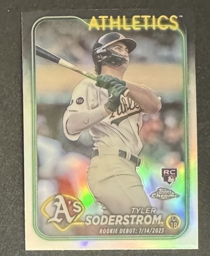 Tyler Soderstrom 2024 Topps Chrome ROOKIE Debut Refractor #USC22 ...