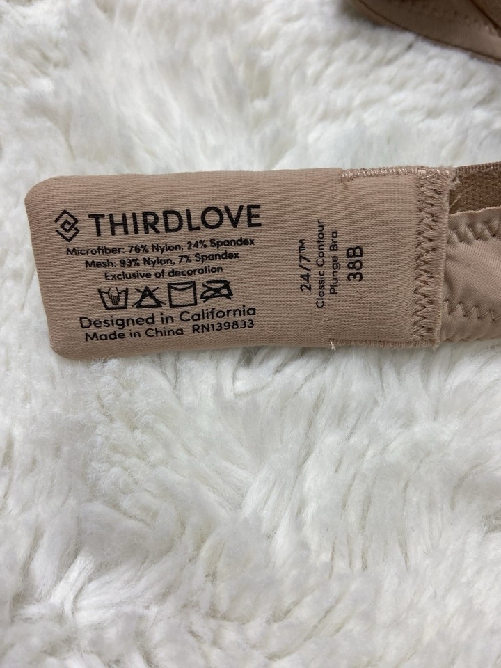NWT Third Love 24/7 Classic Contour Plunge Bra Size 38B | eBay