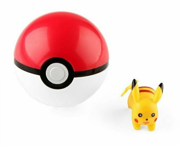 Pokemon Pokeball Pop-up 7cm Plastic Ball Toy Action Figure Pikachu for ...