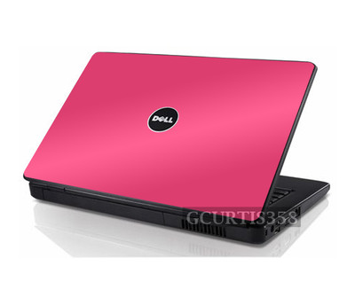 HOT PINK Vinyl Lid Skin Cover Decal fits Dell Inspiron 1525 1526 Laptop ...