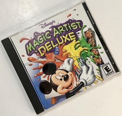 Disney’s Magic Artist Deluxe PC Interactive Game Program 2001 Drawing ...