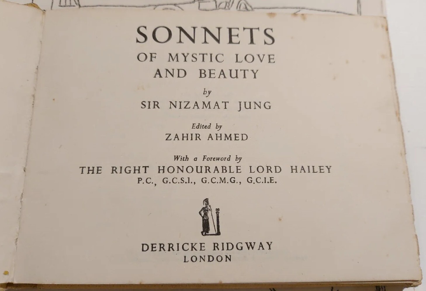 Sonnets Mystic Love Beauty Nizmat Jung Zahir Amed Lord Hailey Ltd Ed ...
