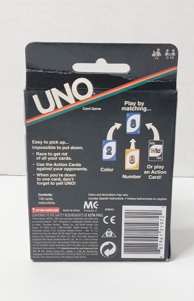 UNO Card Game (Mattel Games EU, 2014) | eBay