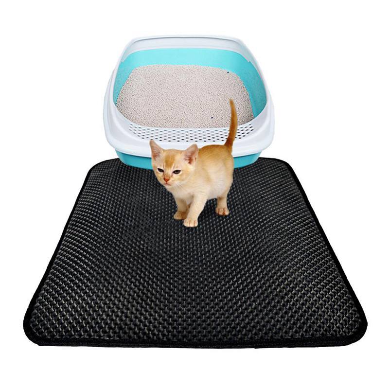 Kitty Cat Litter Mat Double Layer Waterproof Pets Litter Mats Pet ...