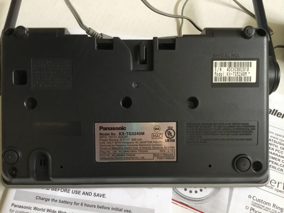 Panasonic Phones Ringing Telephone With Cords