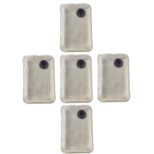 5 Clear Reusable Heat Pads/Hand Warmers Cold Weather Emergency Outdoor ...