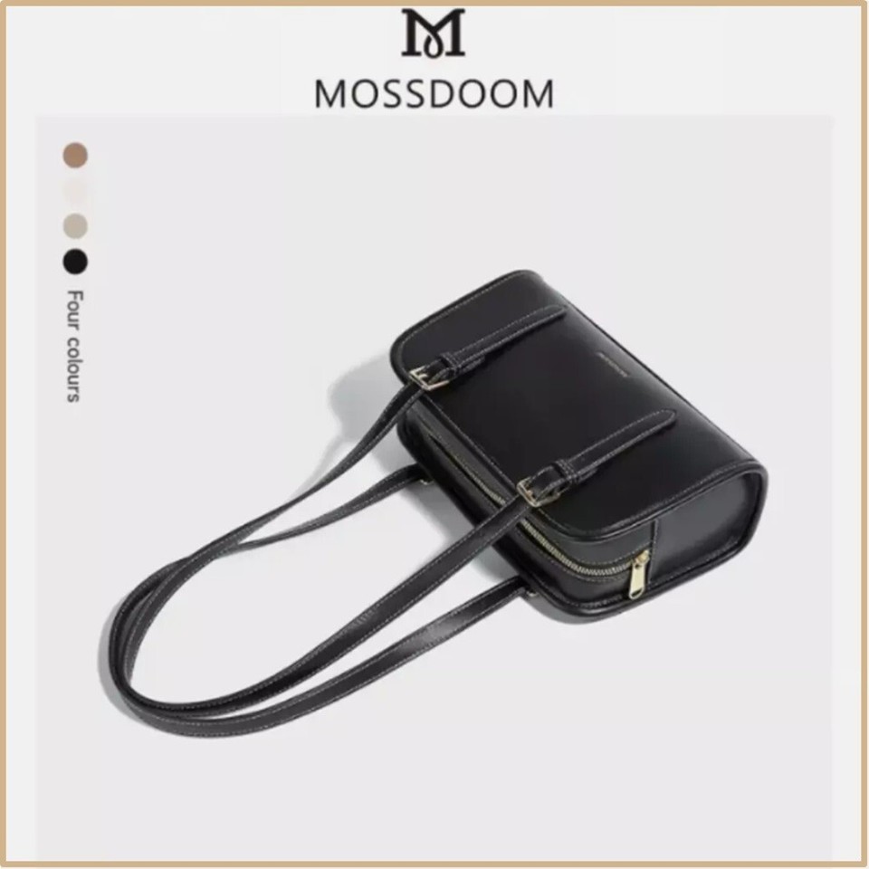 MOSSDOOM Bag PU leather Square Shoulder For Women Simple Korean Fashion ...
