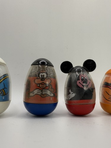 Vintage 1973/74 Disney Hasbro Weeble Wobbles Pluto Mickey Goofy and ...