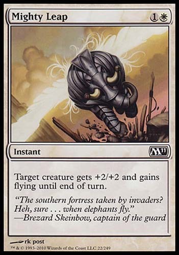 1x FOIL Mighty Leap M11 MtG Magic White Common 1 x1 Card Cards | eBay