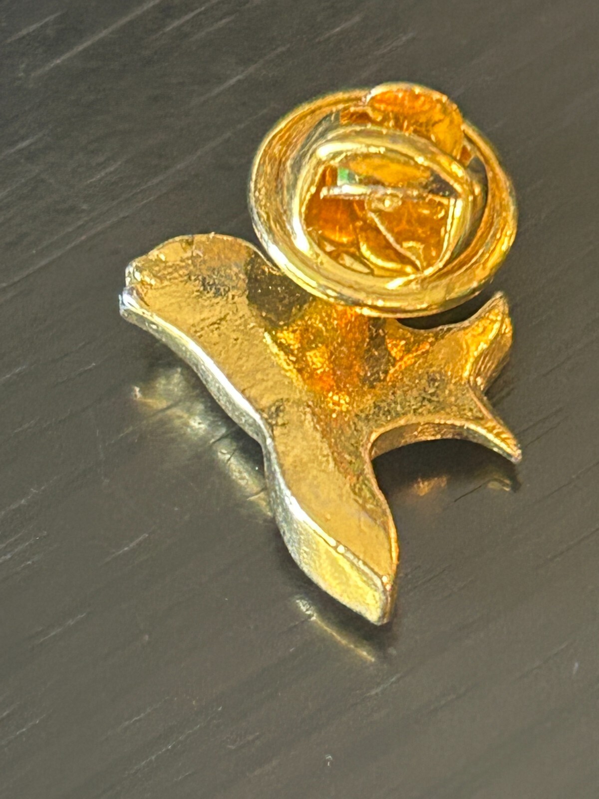 Vintage Collectible Bird Blue Stone Gold Tone Metal Pinback Lapel Pin ...