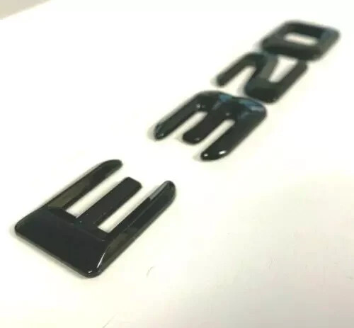 BLACK E320 E 320 LETTER REAR TRUNK LID EMBLEM BADGE NAMEPLATE DECAL ...