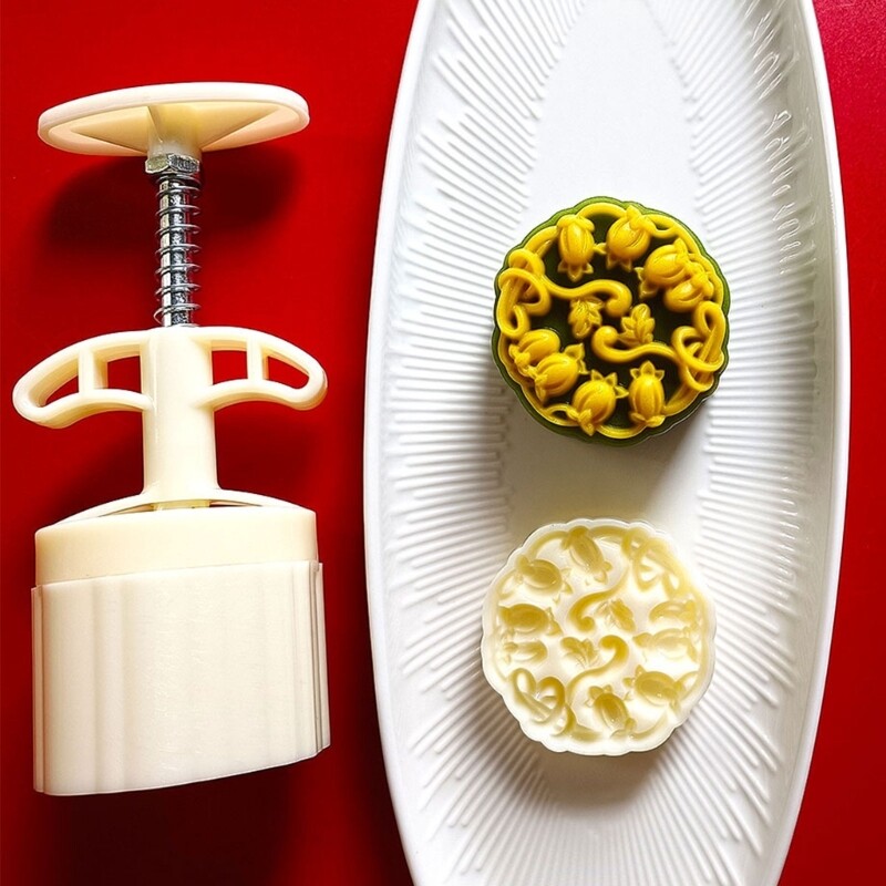 Flower Vine Cookie Stamps Moon Cake Makers MidAutumn Festival Pastry ...