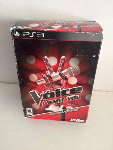 New PS3 The Voice I Want You Bundle Game And Microphone Singing Party ...