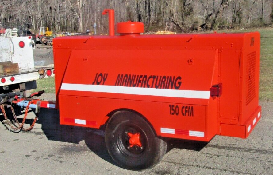 JOY PORTABLE AIR COMPRESSOR 150 CFM 125 PSI JOHN DEERE 4219DF ONLY 1659 ...
