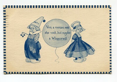 POSTCARD Dutch Children 1913 Cartoon Dutch Girl And Boy | eBay