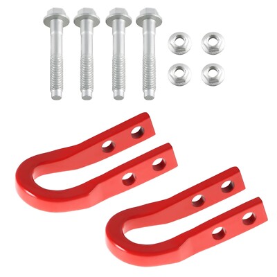 2PCS Heavy Duty Recovery Hooks Red Tow Hook Accessories Compatible with ...