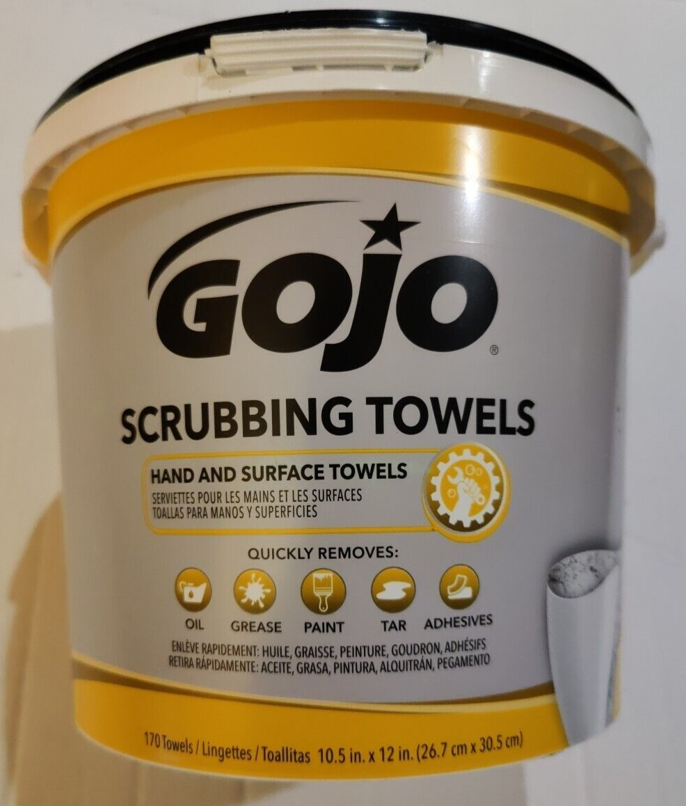 6398-02 GOJO Scrubbing Wipes 170count Bucket for sale online | eBay