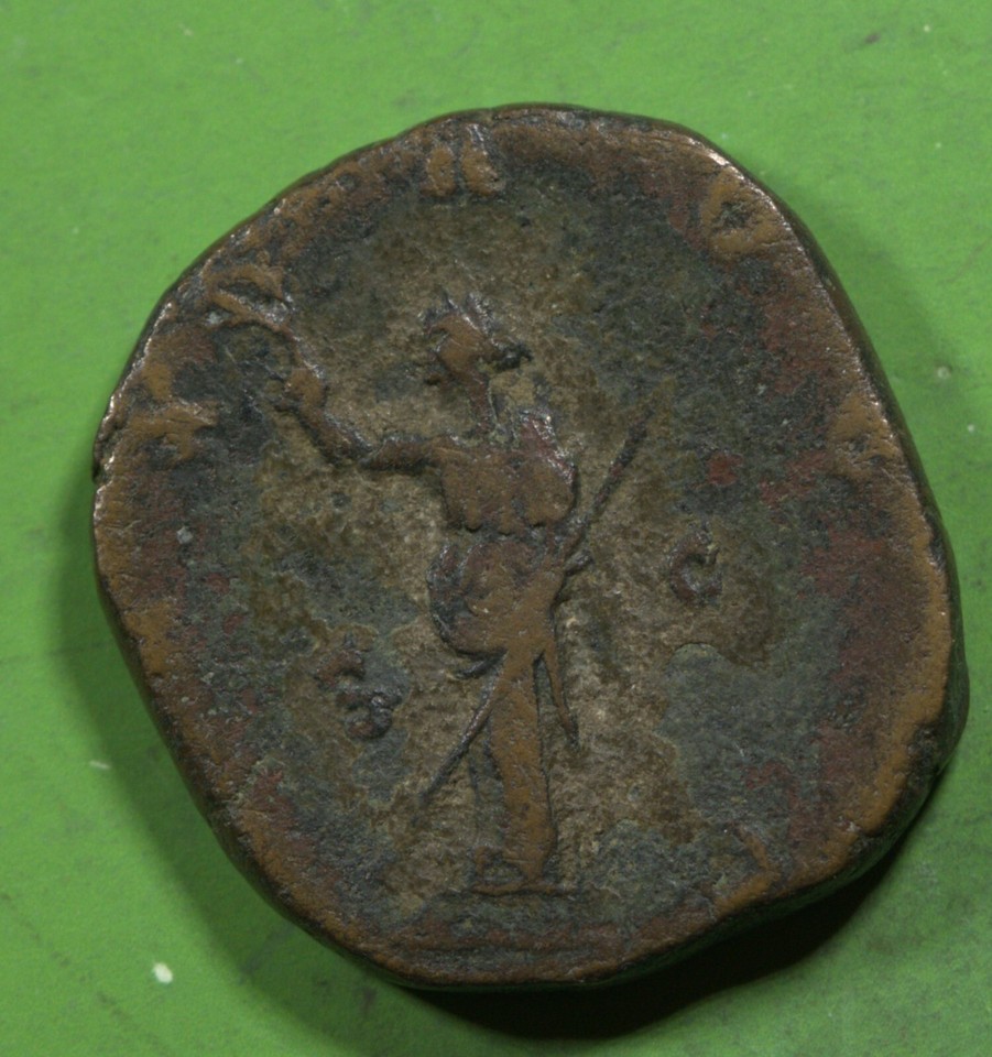 Roman Imperial ae Bronze Sestertius Coin of Volusian PAX | eBay