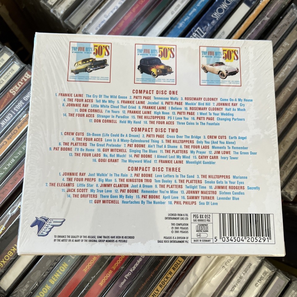 Various - Top Five Hits From The 50's CD (2001) 3 CD’s *Brand New ...