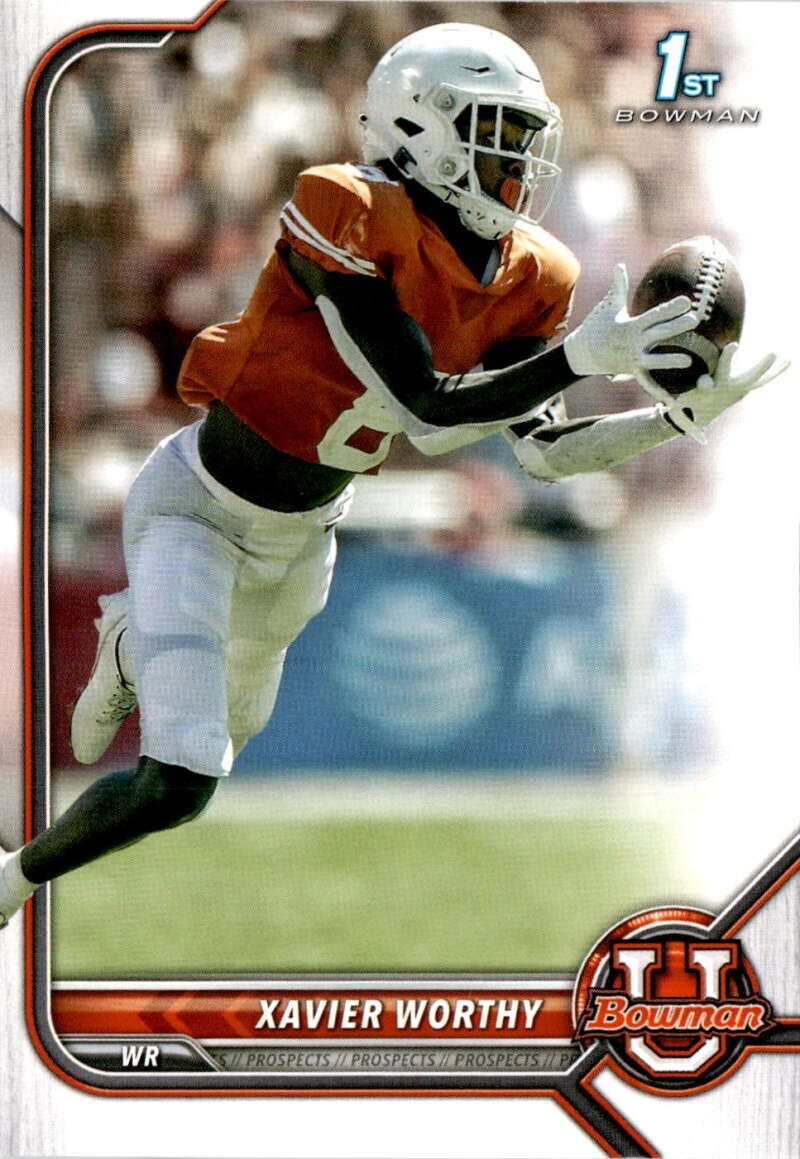 XAVIER WORTHY "MINT" 2022 1ST BOWMAN TOPPS ROOKIE CARD #61! | eBay